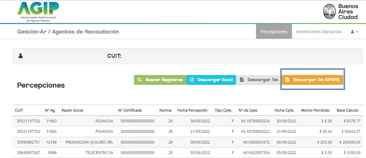 Como importar las percepciones de AGIP a SIFERE Web en 3 pasos